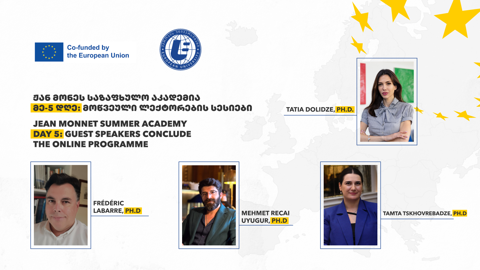 Jean Monnet Summer Academy — Day 5: guest speakers conclude the online ...
